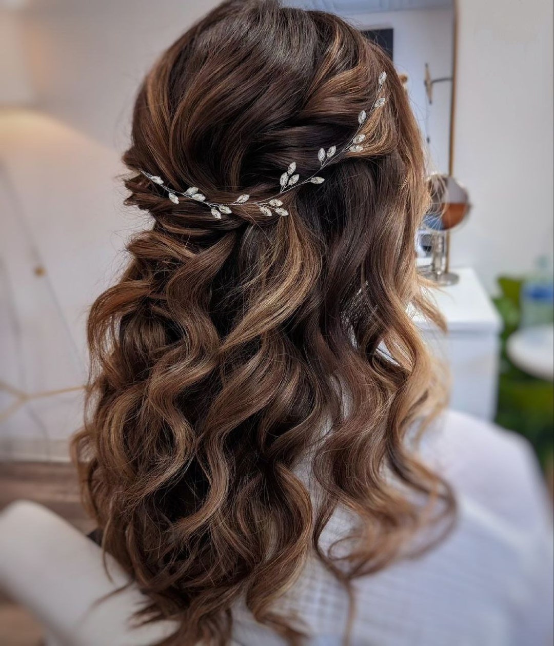 Simple Hair Piece Bridal Headpiece for Bride Crystal Headpiece Bridal ...