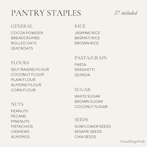 Printable Pantry Labels | Customisable Canva Template | Organised ...
