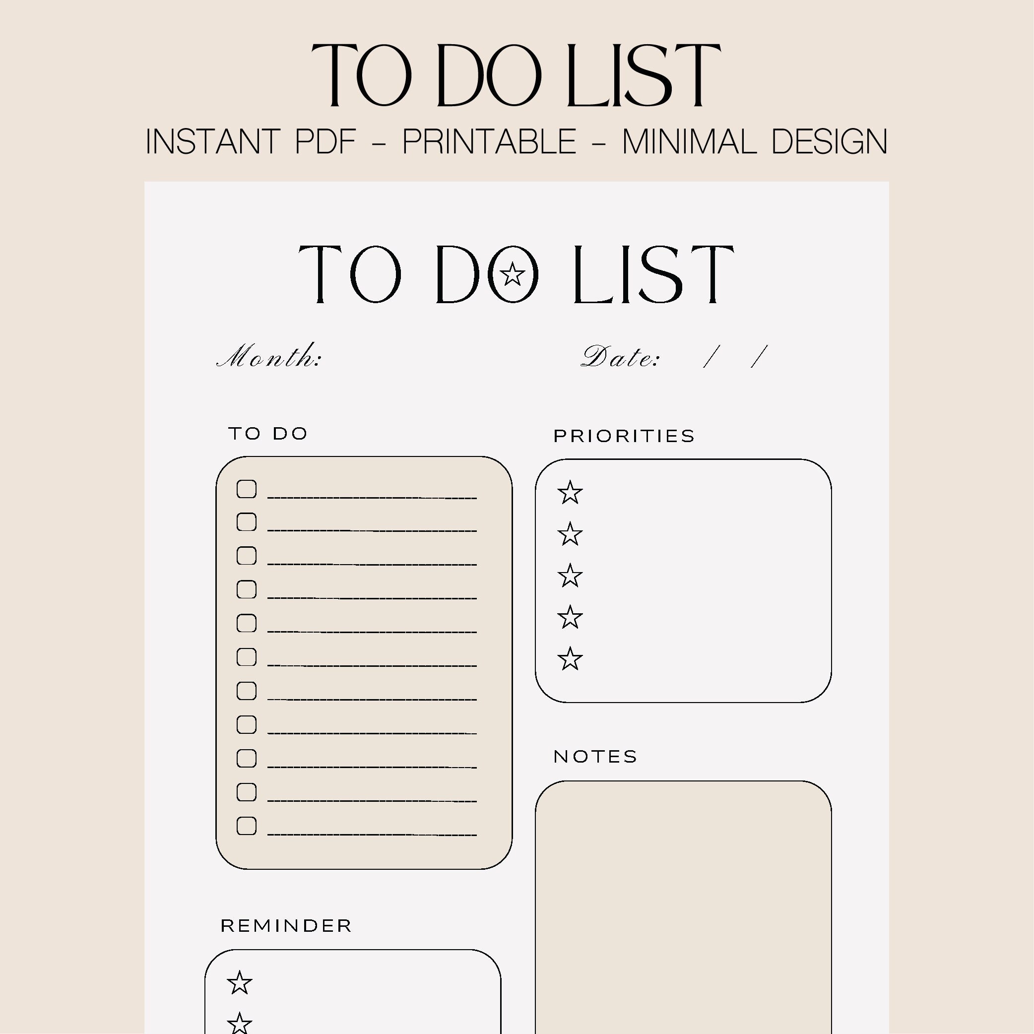 To Do List, 2024, Printable, Instant PDF, A4 - Etsy