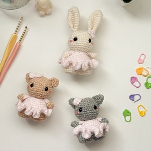 Frilly Friends Crochet Pattern [bunny, Cat and Bear DIGITAL PATTERN ...