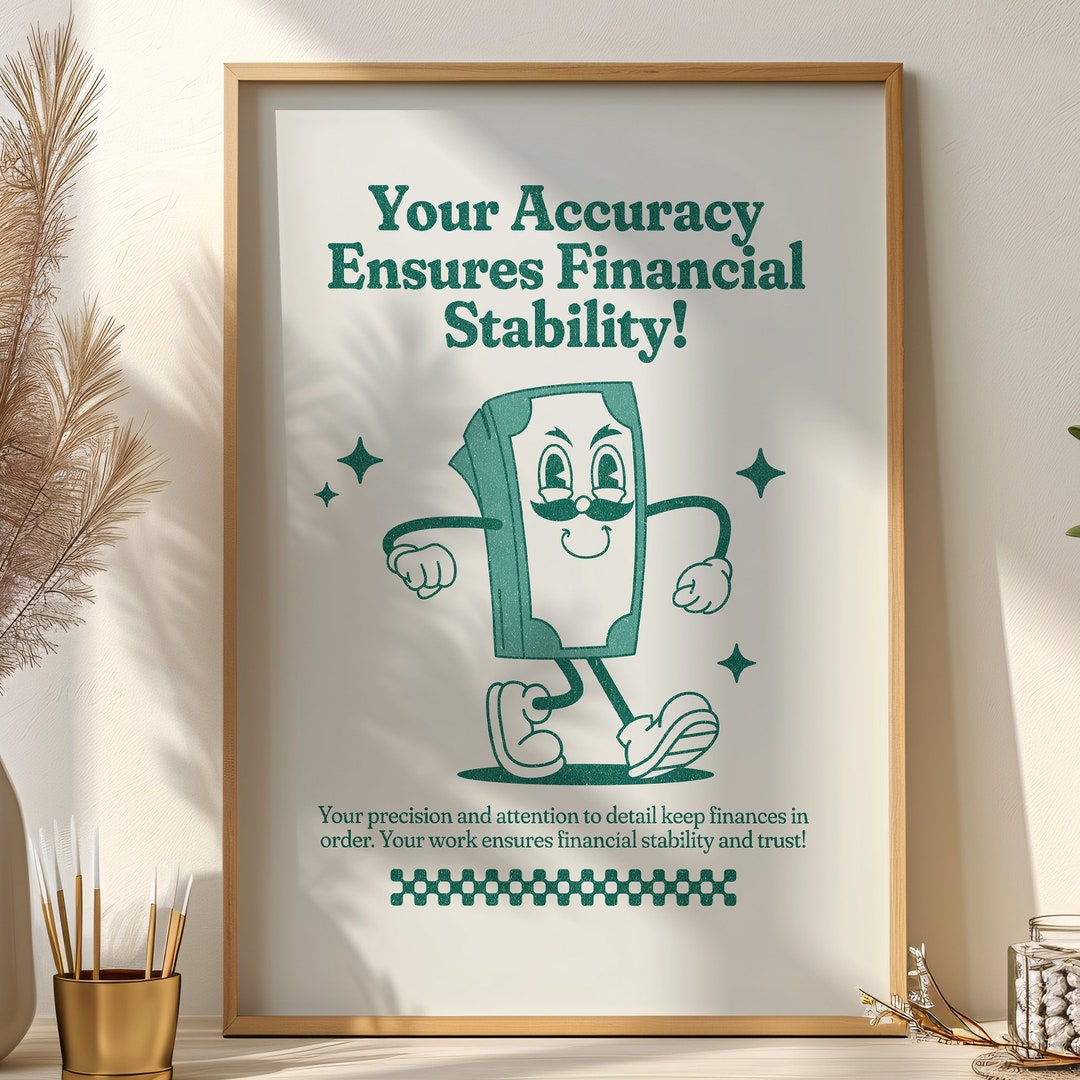 Accounting Poster, Accounting Wall Decor, Inspirational Office Wall Art ...