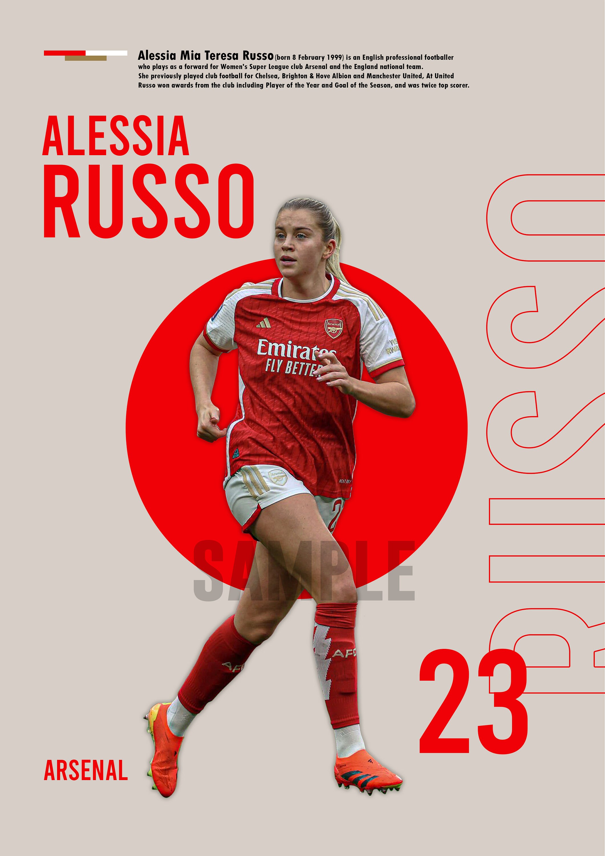 Alessia Russo Poster - Etsy