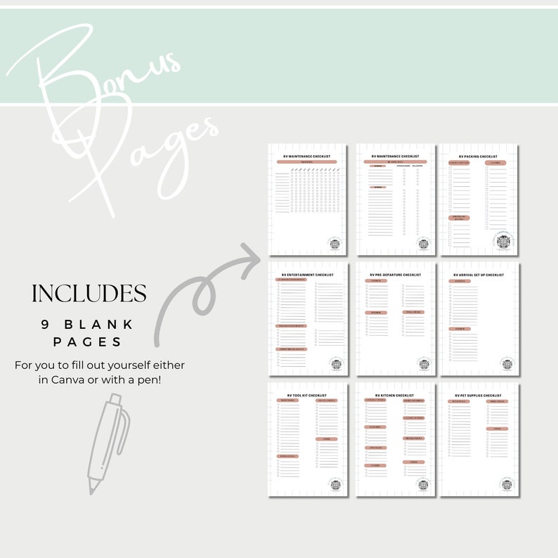 CAMPING Packing Checklist Packing List Editable Packing List Template ...