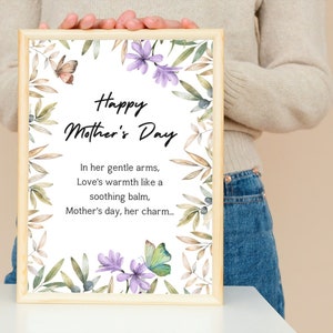 Printable Poem for Mom | Mother's Day Gift | Printable Mom| Poem Wall ...