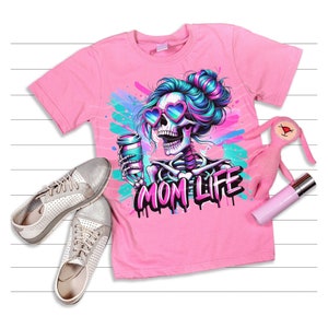 Mom Life Skeleton Clipart PNG, Colorful Funny Mom Digital Download ...