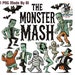 The Monster Mash PNG Vintage Halloween Party Art Retro Monster Dance ...