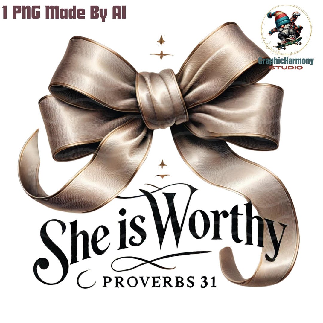 She is Worthy PNG | Proverbs 31 Bible Verse Art | Inspirational ...