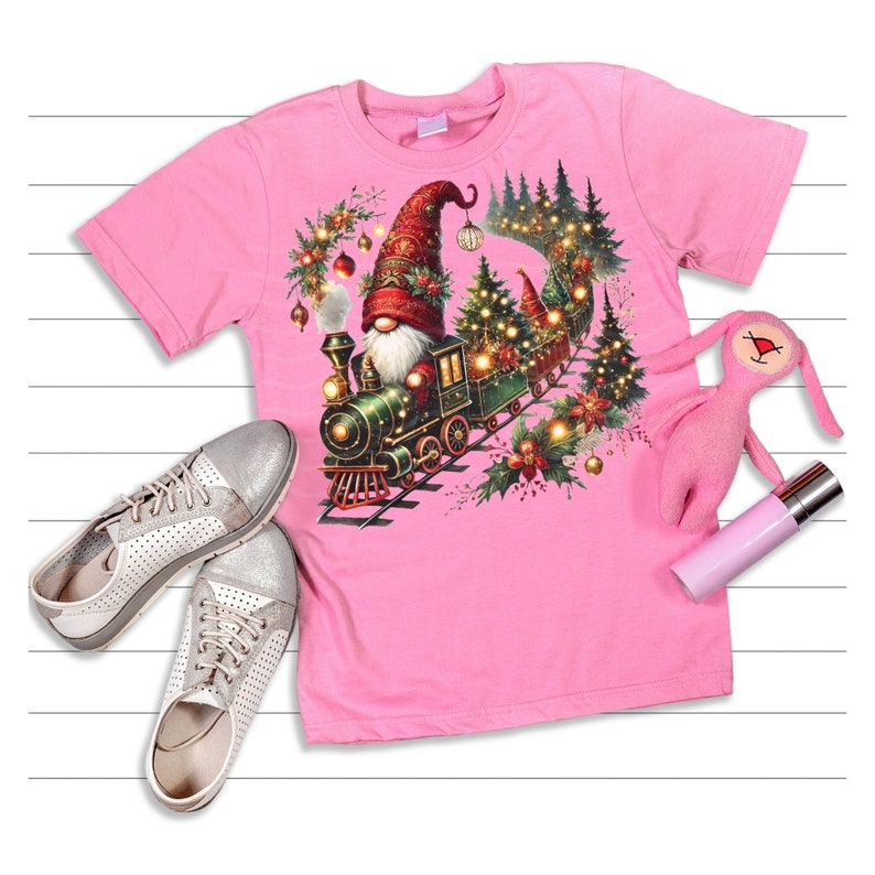 Christmas Gnome Train PNG Digital Download, Festive Gnome Christmas ...