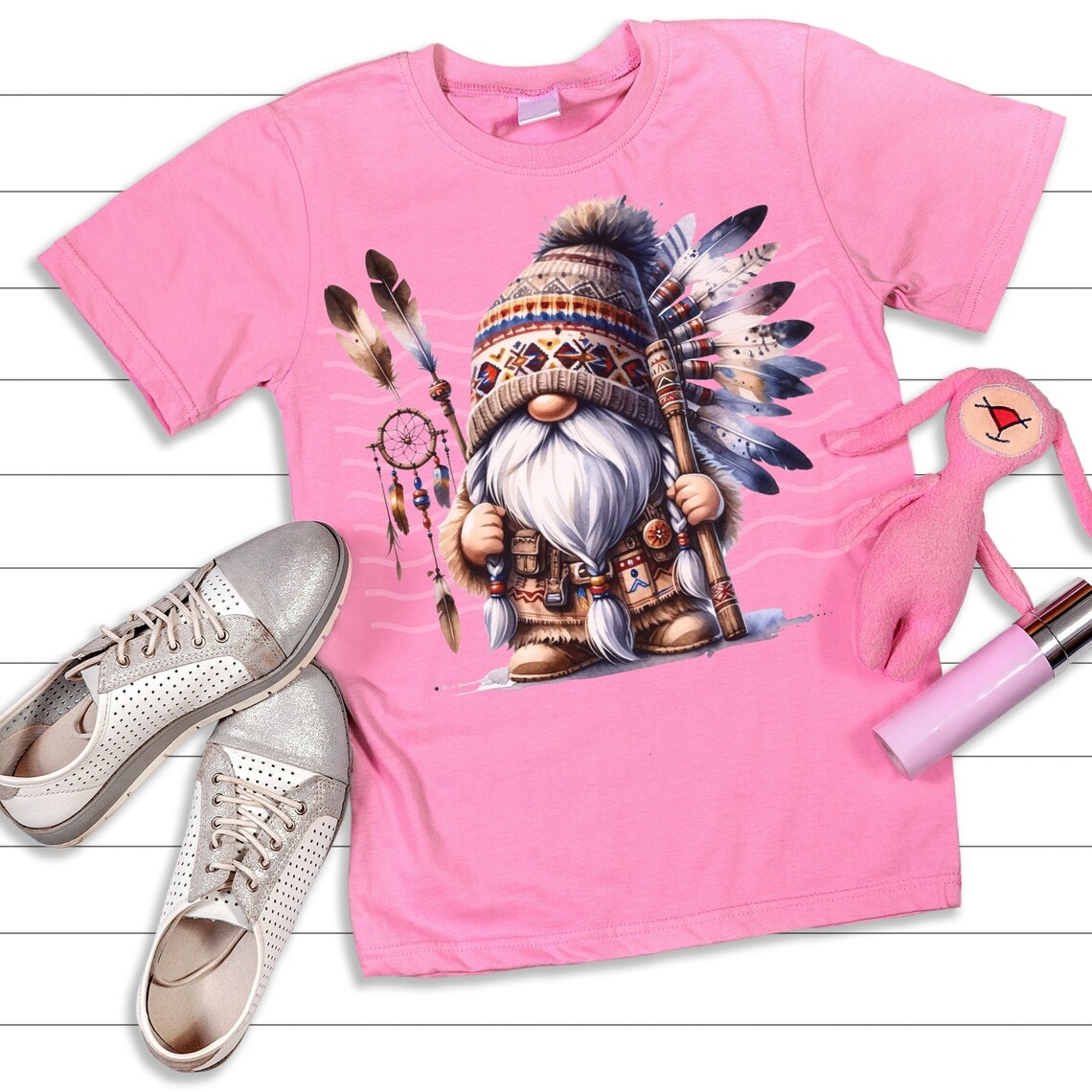 Native American Inspired Gnome Clipart Cultural Digital PNG, Perfect ...
