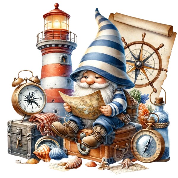 Nautical Gnome - Etsy