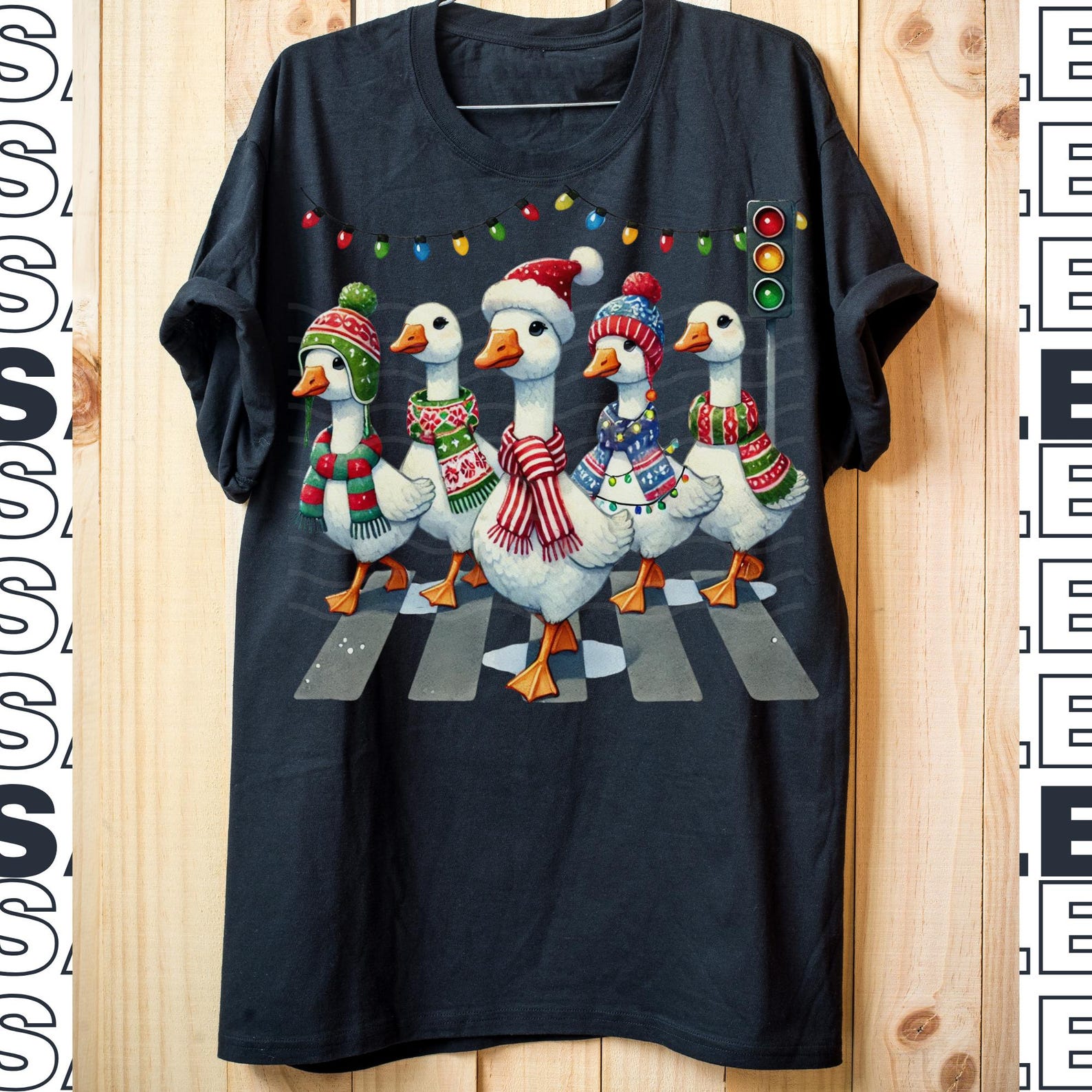 Christmas Geese Walking PNG, Cute Holiday Geese Clipart, Funny Goose ...