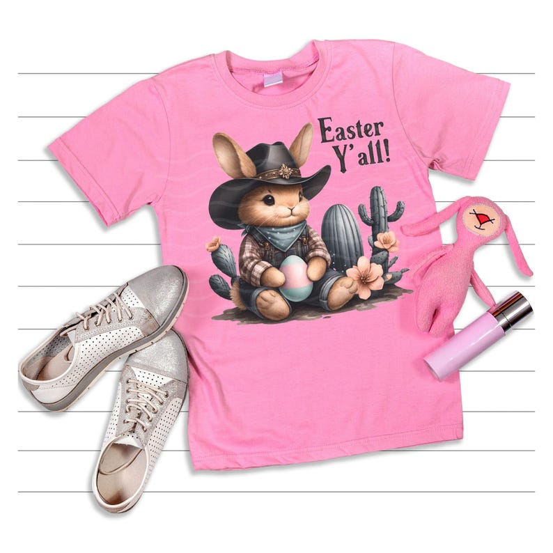 Rustic Cowboy Bunny PNG | Western Easter Rabbit Clipart | Country ...