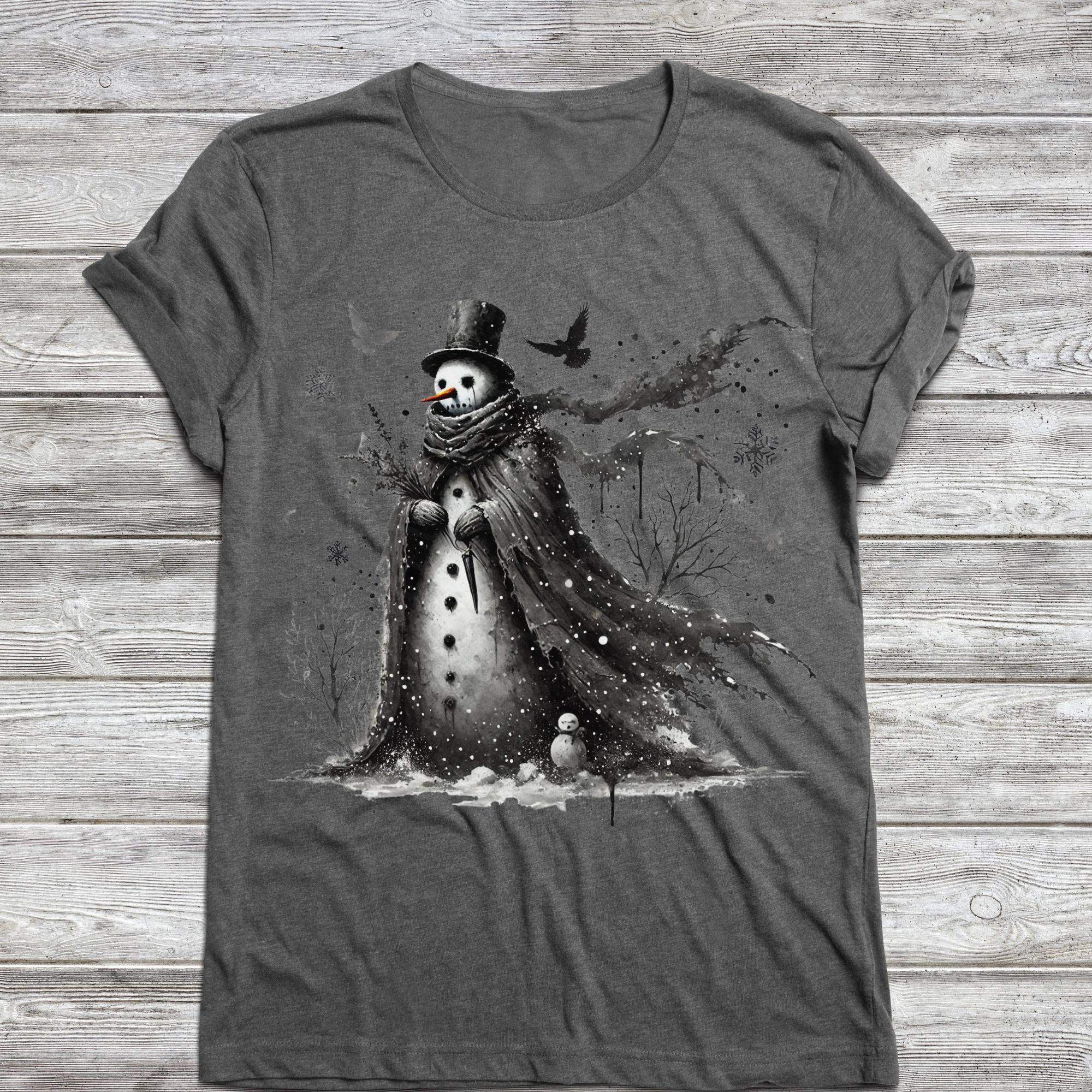 Gothic Snowman PNG, Dark Winter Clipart, Creepy Snowman Art, Spooky ...