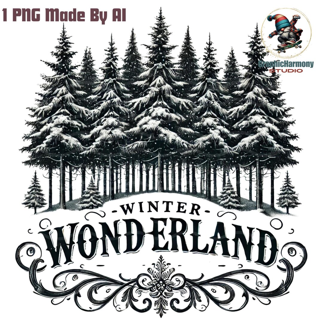 Winter Wonderland PNG, Snowy Forest Clipart, Christmas Digital Art ...