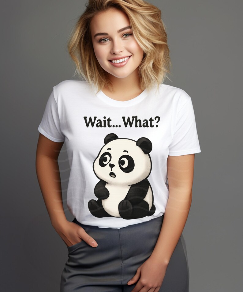 Funny Panda PNG | Wait What Confused Panda Clipart | Cute Kawaii ...