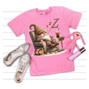 Printable Sleepy Gnome Art Cozy Home Decor Illustration Digital ...