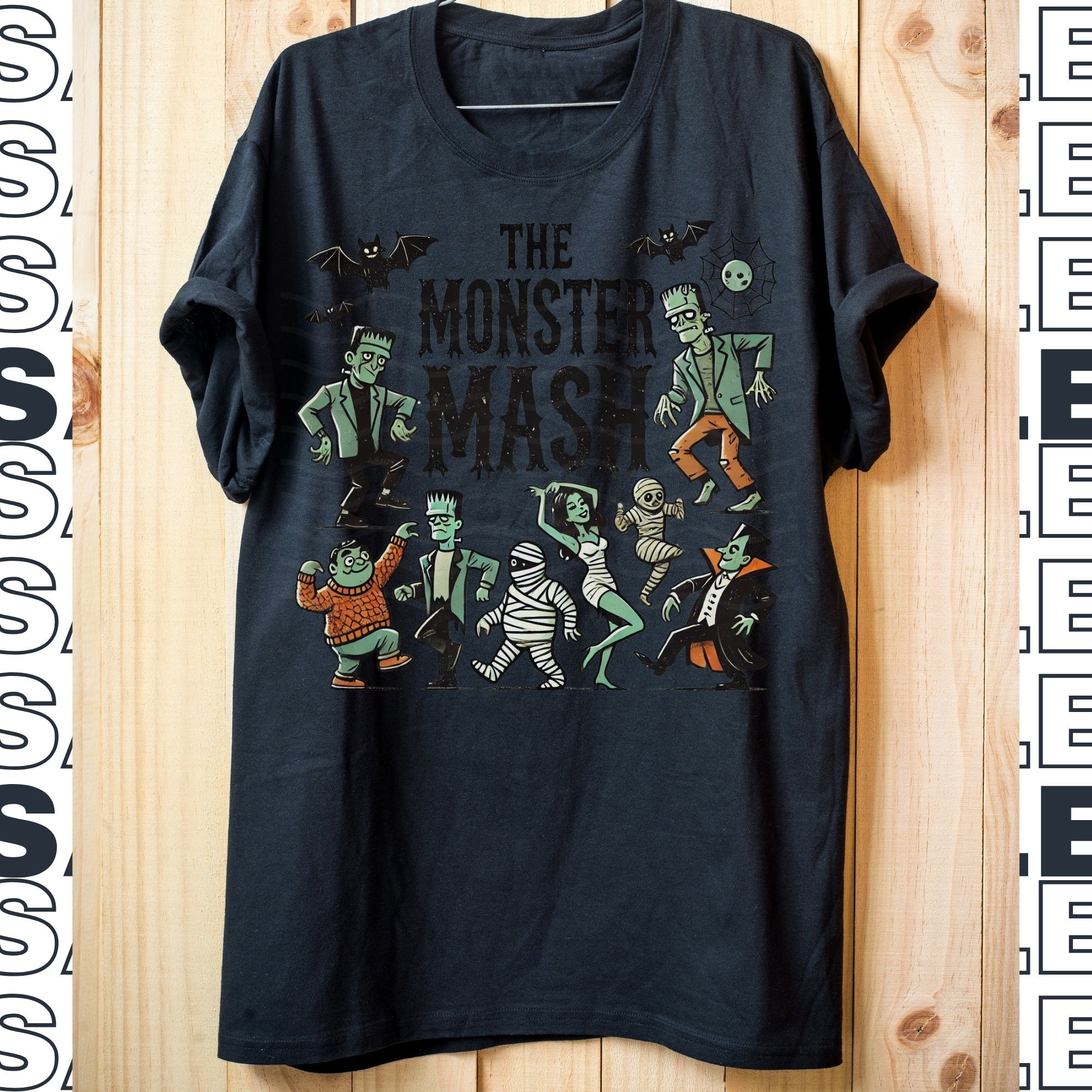 The Monster Mash PNG | Vintage Halloween Party Art | Retro Monster ...