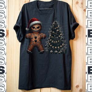 Gothic Gingerbread Man Christmas PNG, Spooky Xmas Clipart - Etsy