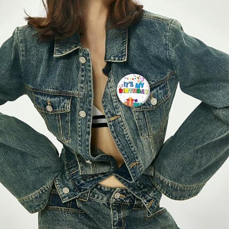 Happy Birthday Pin, 2.3'' It's My Birthday Pin, Birthday Girl Pin ...