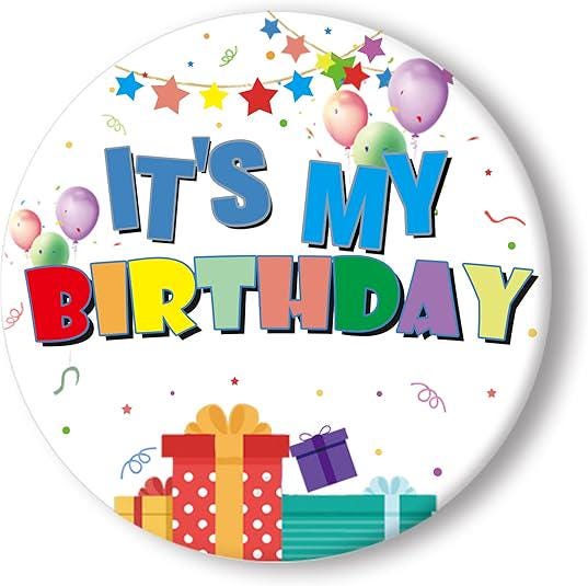Happy Birthday Pin, 2.3'' It's My Birthday Pin, Birthday Girl Pin ...