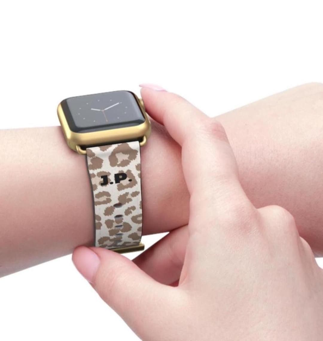 Leopard Print Watch Band, Stylish Accessory for Her, Jewelry, Trendy ...