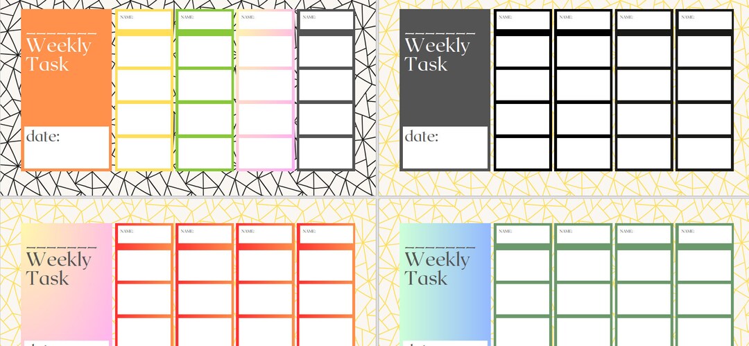 Housemates and Task Checklist - Etsy