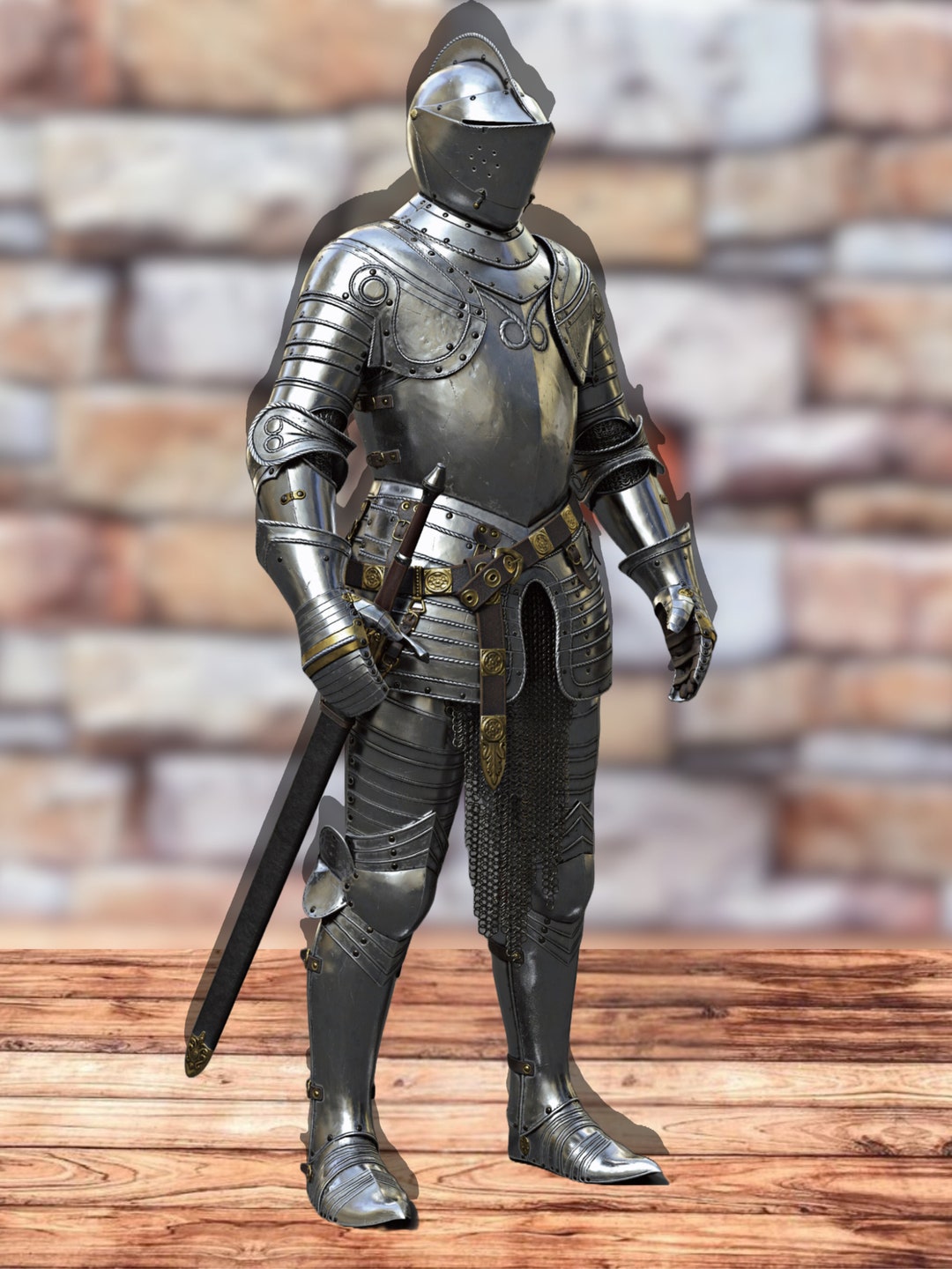 Wearable Medieval Knight Armor Suit: Full Body Steel Combat Armour - Etsy