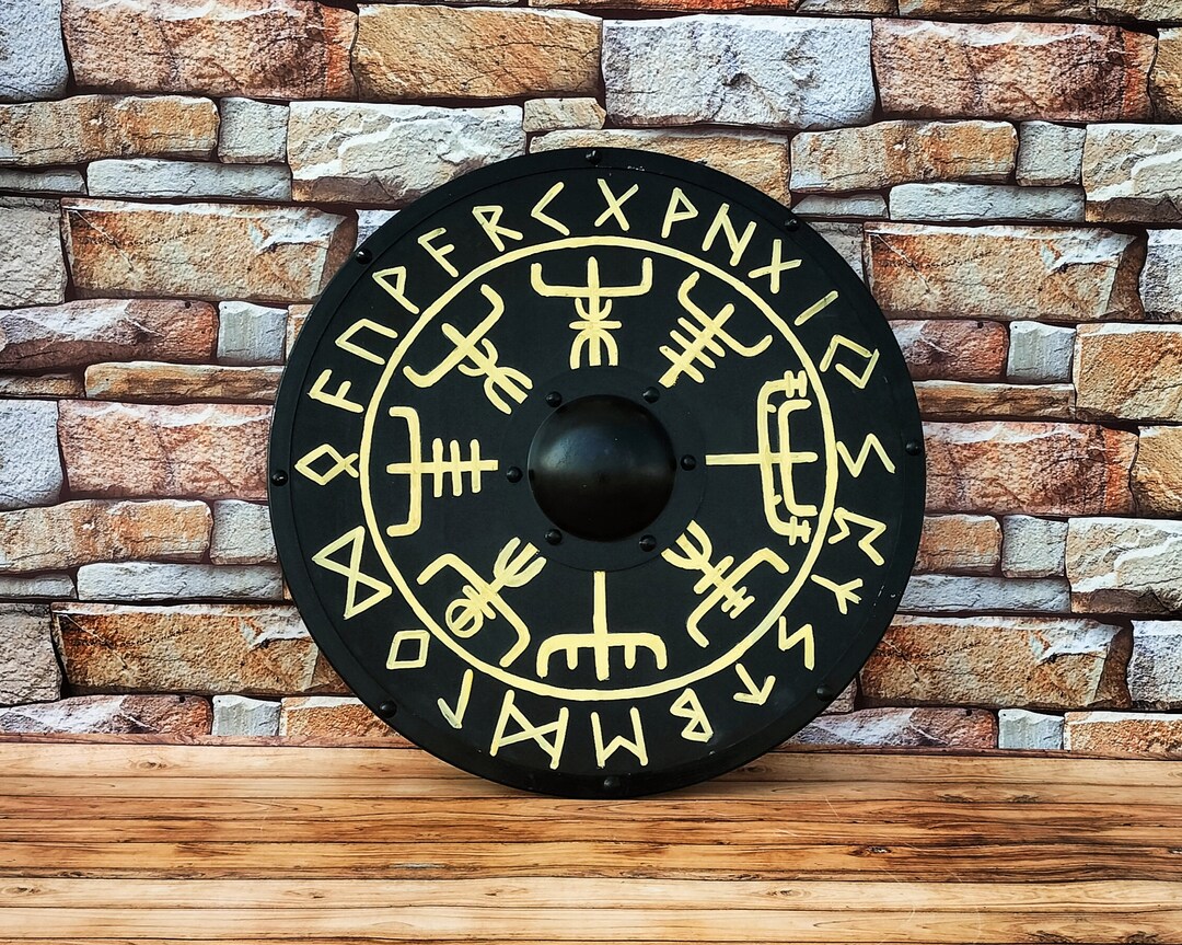 Battle Ready Viking Shield: Wooden Compass Cosplay Shield - Etsy
