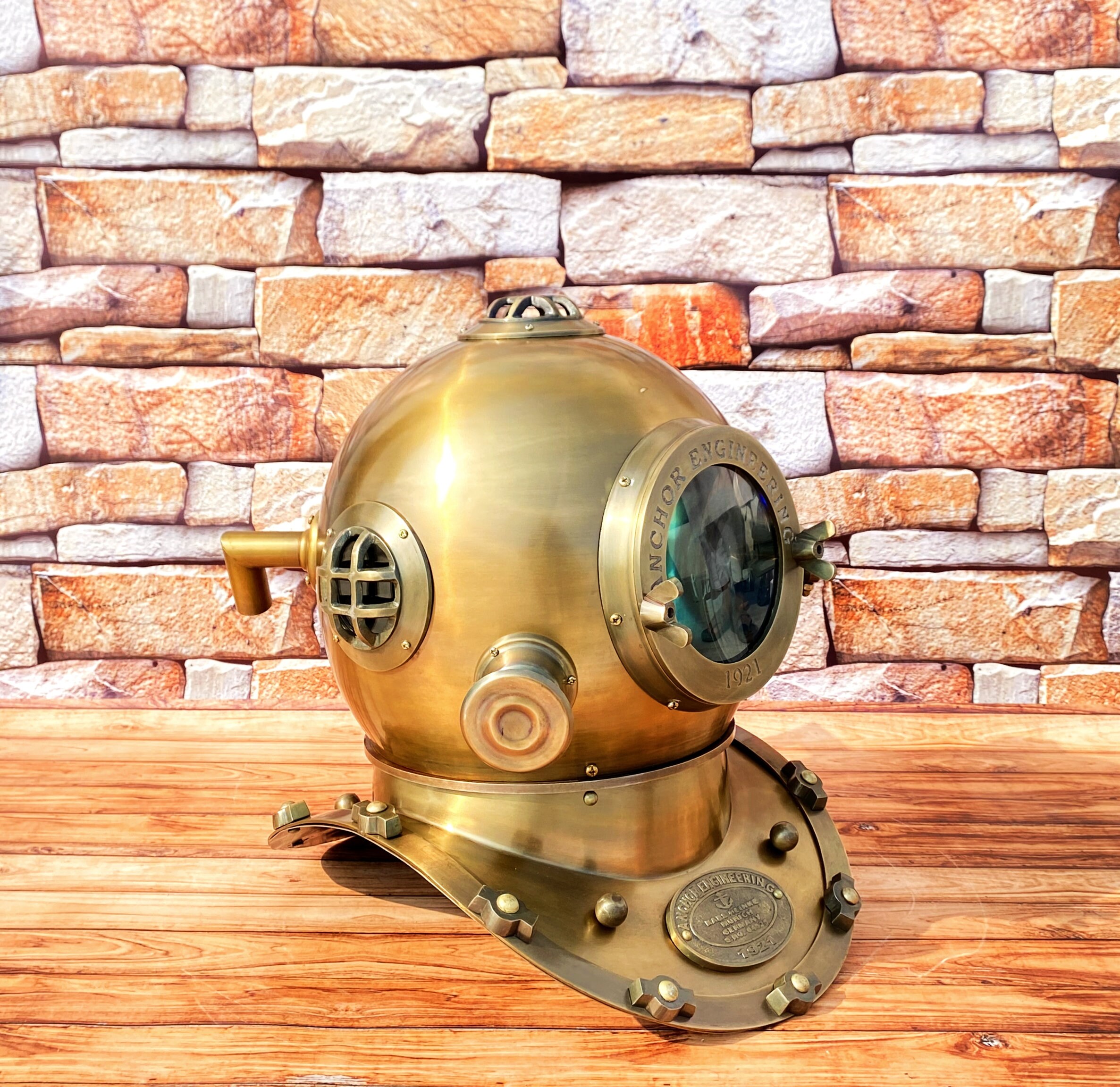 US Navy Diving Helmet Anchor Engineering Diving Helmet Deep Sea Scuba ...