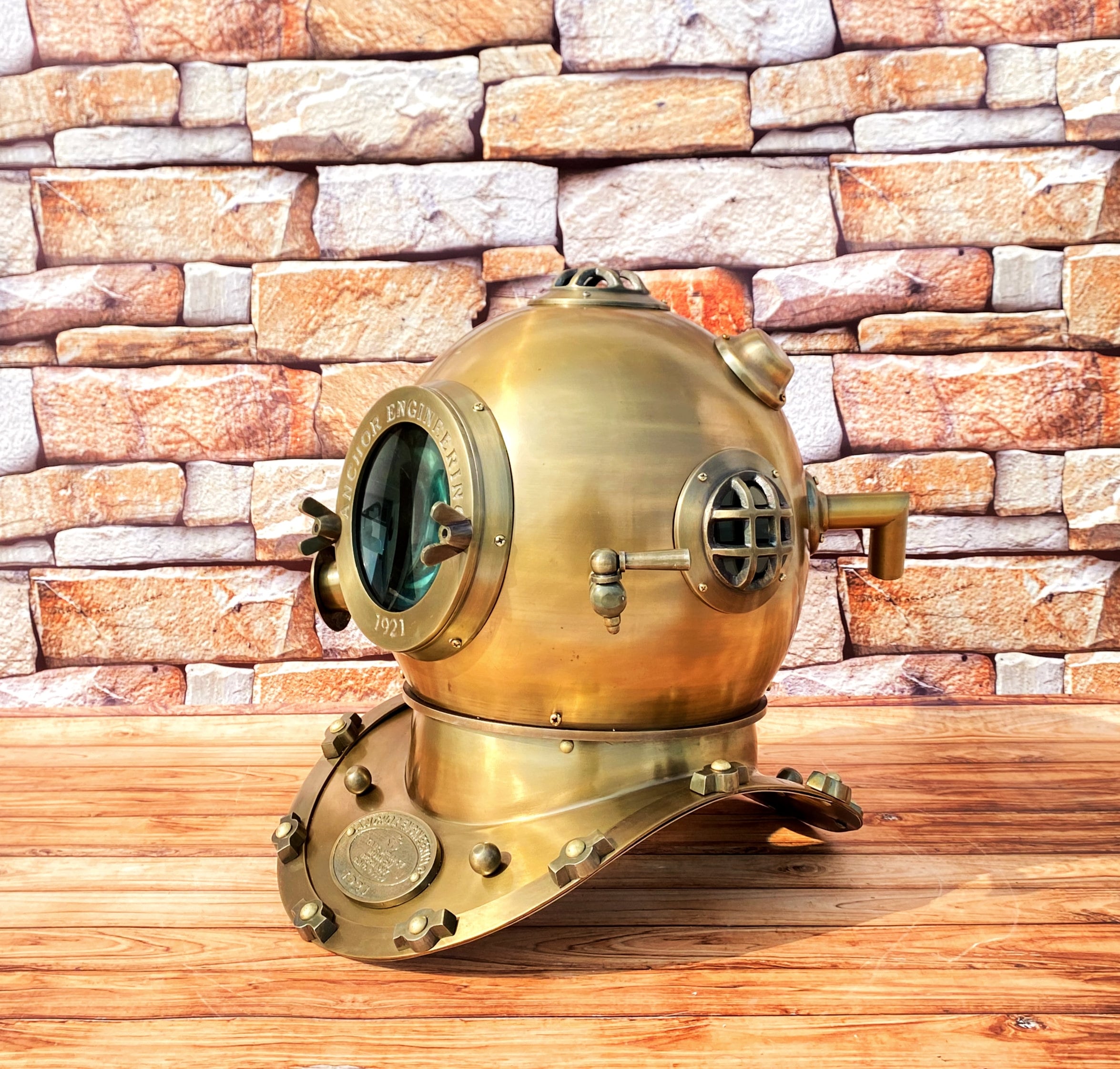 US Navy Diving Helmet - Anchor Engineering Diving Helmet - Deep Sea ...