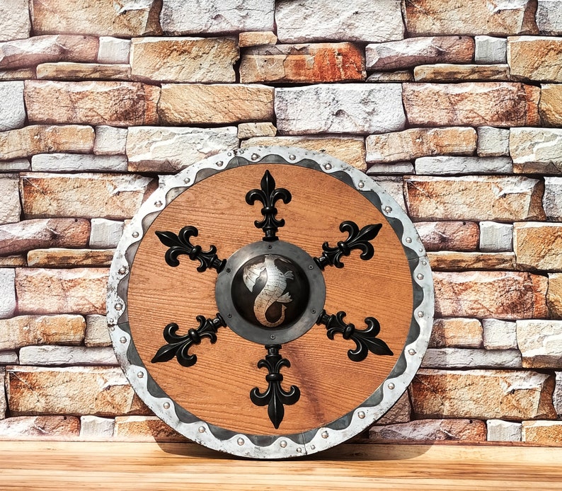 Battle Worn Viking Shield – Functional Wooden Cosplay Shield - Etsy
