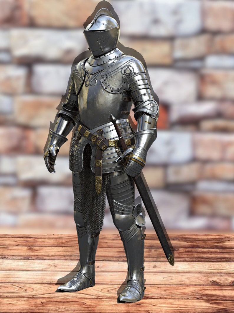 Wearable Medieval Knight Armor Suit: Full Body Steel Combat Armour - Etsy