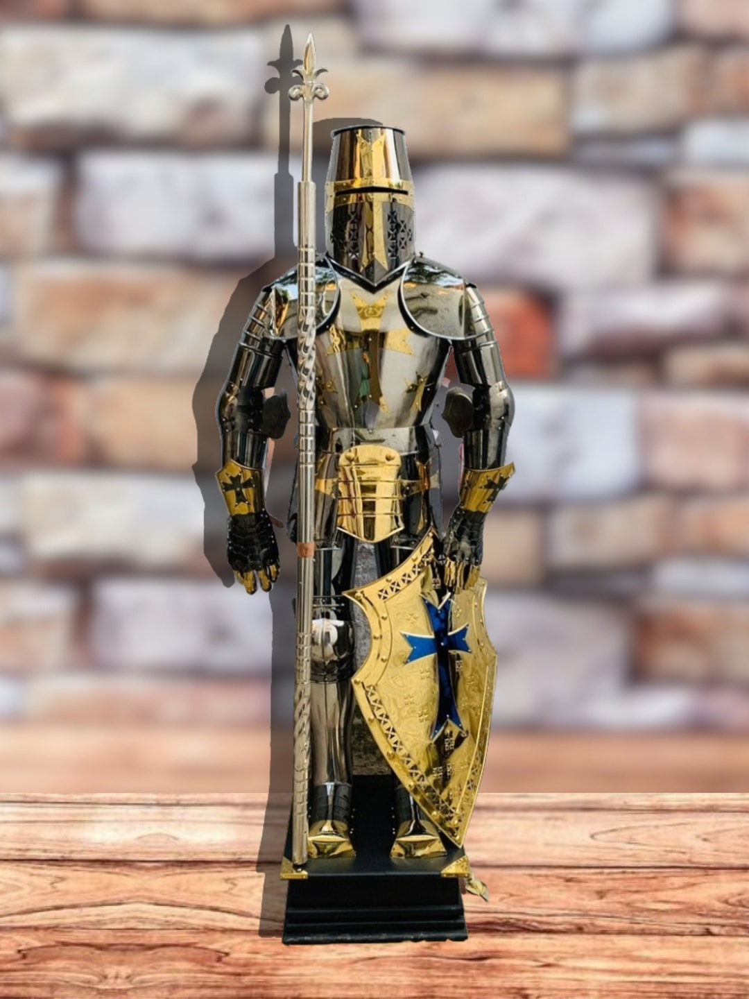 Handmade Medieval Knight Templar Armor Suit: Wearable Stainless Steel ...