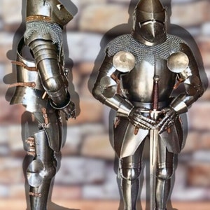 Authentic Medieval Knight Full Body Armor Suit - 18 Gauge Polished ...