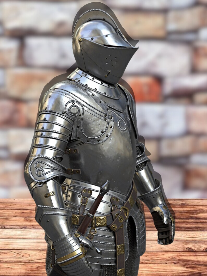 Wearable Medieval Knight Armor Suit: Full Body Steel Combat Armour - Etsy