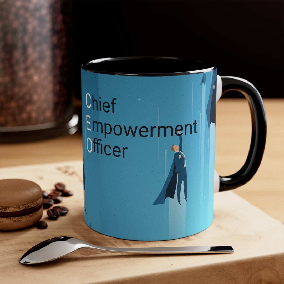 2024 Chief Empowerment Officer CEO Mug 11oz Blue and Black Cup for Him ...