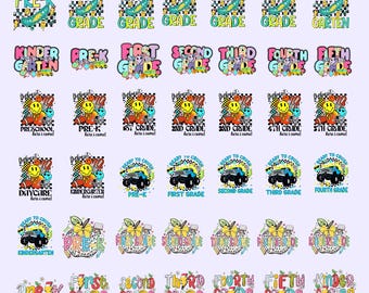 Retro Back to School Png Bundle, Back to School Mega Bundle, Teacher ...