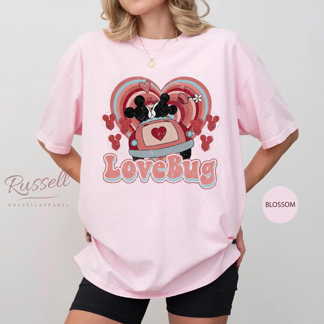 Vintage Disney Heart Locket Watercolor Mickey Minnie Mouse Shirt ...