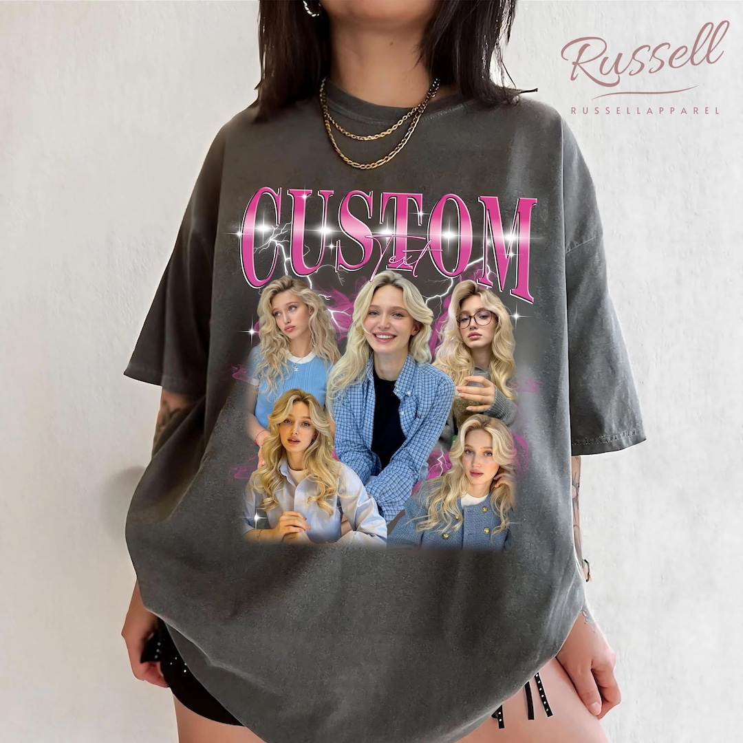 Custom Girl Friend T-shirt, Custom Girlfriend Face Tshirt, Shirt With ...