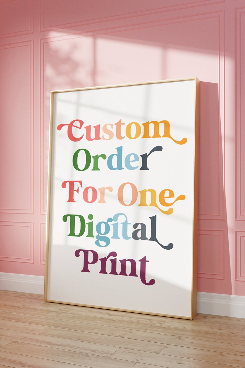 Custom Wall Art Order, Create Your Own Wall Art, Your Text or Quote ...