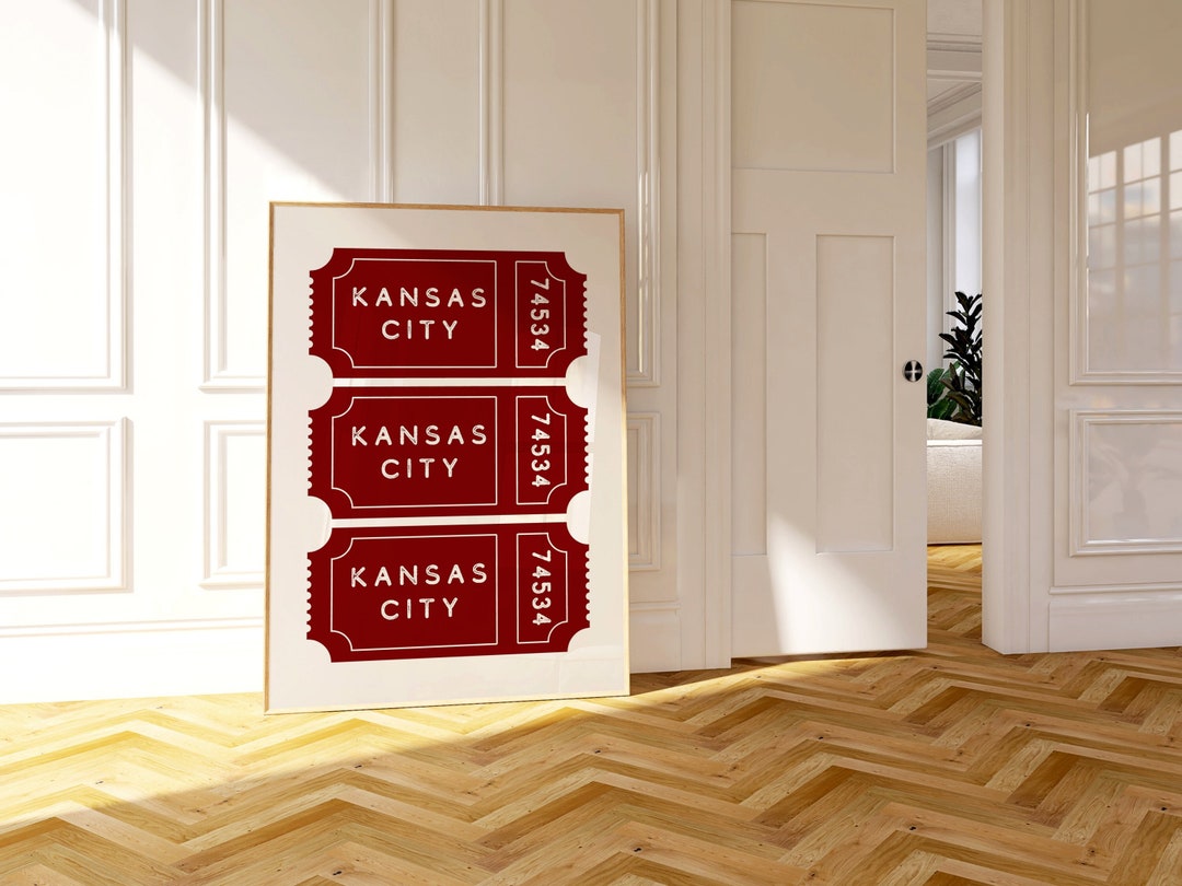 Kansas City Wall Art, Trendy KC Art Print, KCMO Cityscape Poster ...