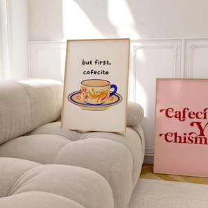 But First Cafecito Print, Spanish Coffee Art Print, Minimalist Coffee ...