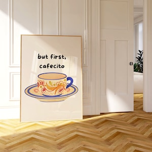 But First Cafecito Print, Spanish Coffee Art Print, Minimalist Coffee ...