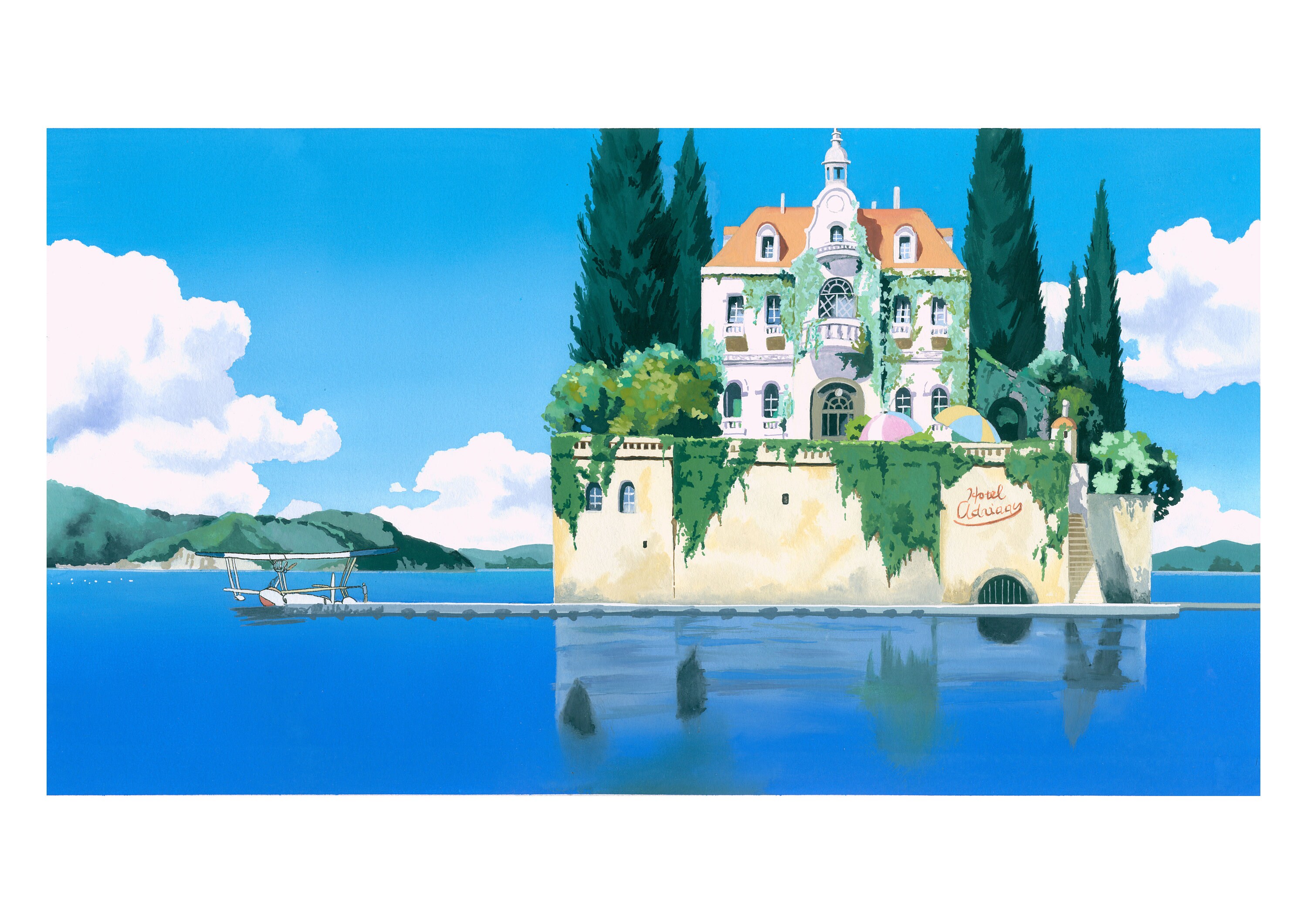 Porco Rosso Castle Art Print - Etsy