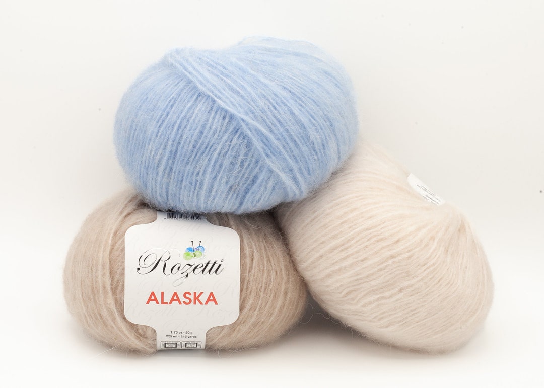 Merino and Alpaca Wool, Very Soft Ball of Alaska Rozetti Yarn Wool ...