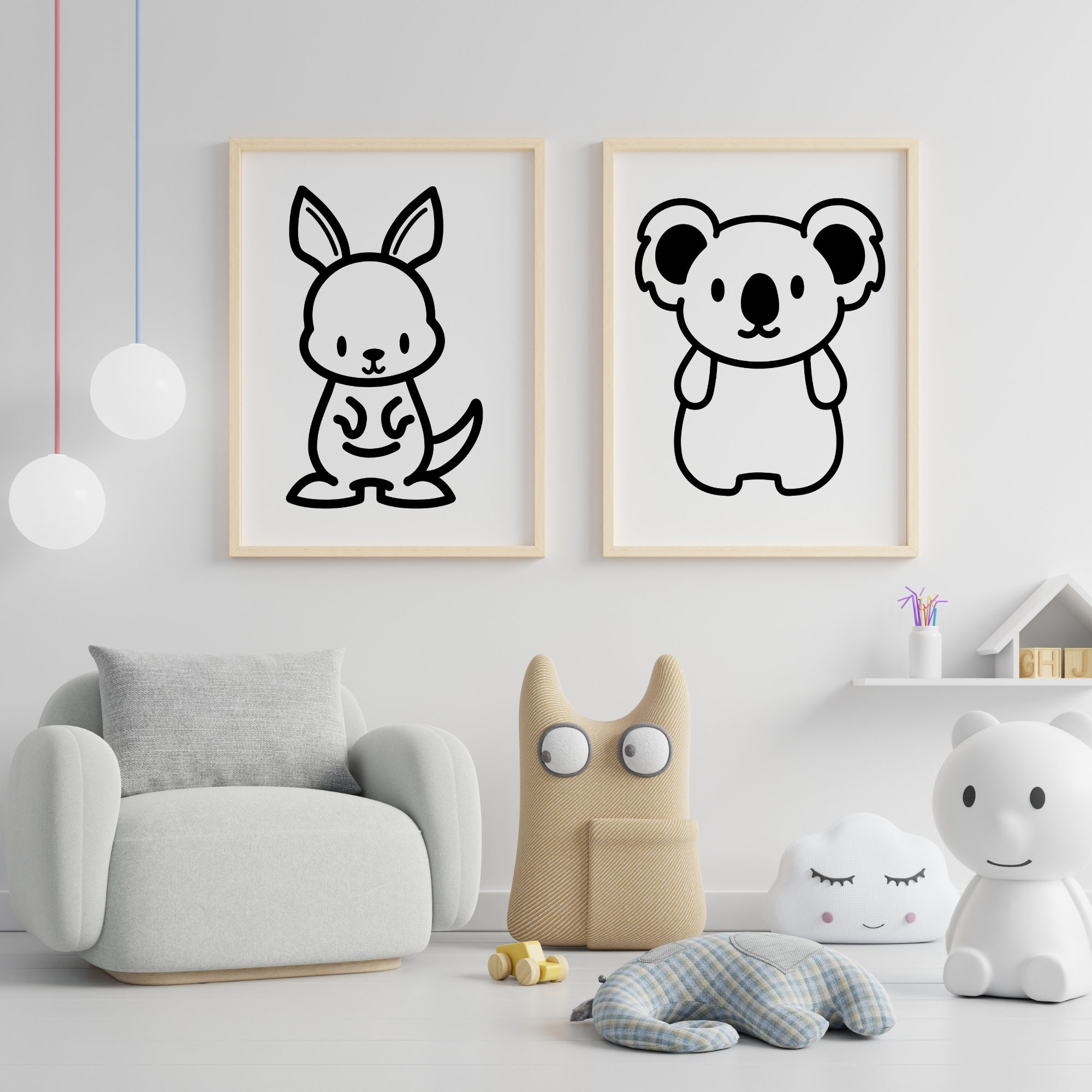 Australian Animal SVG Designs 25 Styles Cute Native Australia Animals ...