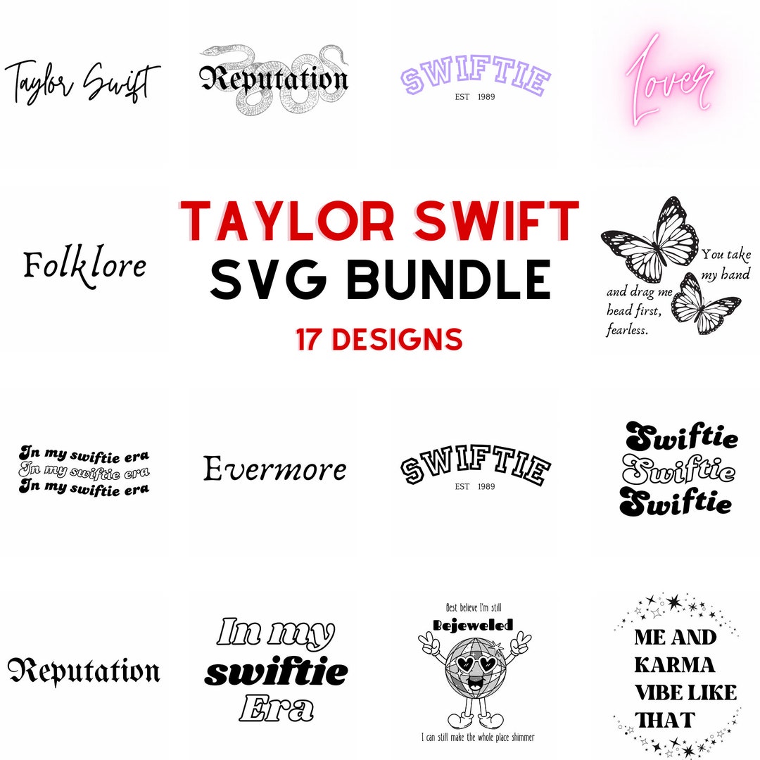 Swiftie Svg Bundle, Swiftie Album Taylor SVG, the Eras Tour Albums Svg ...