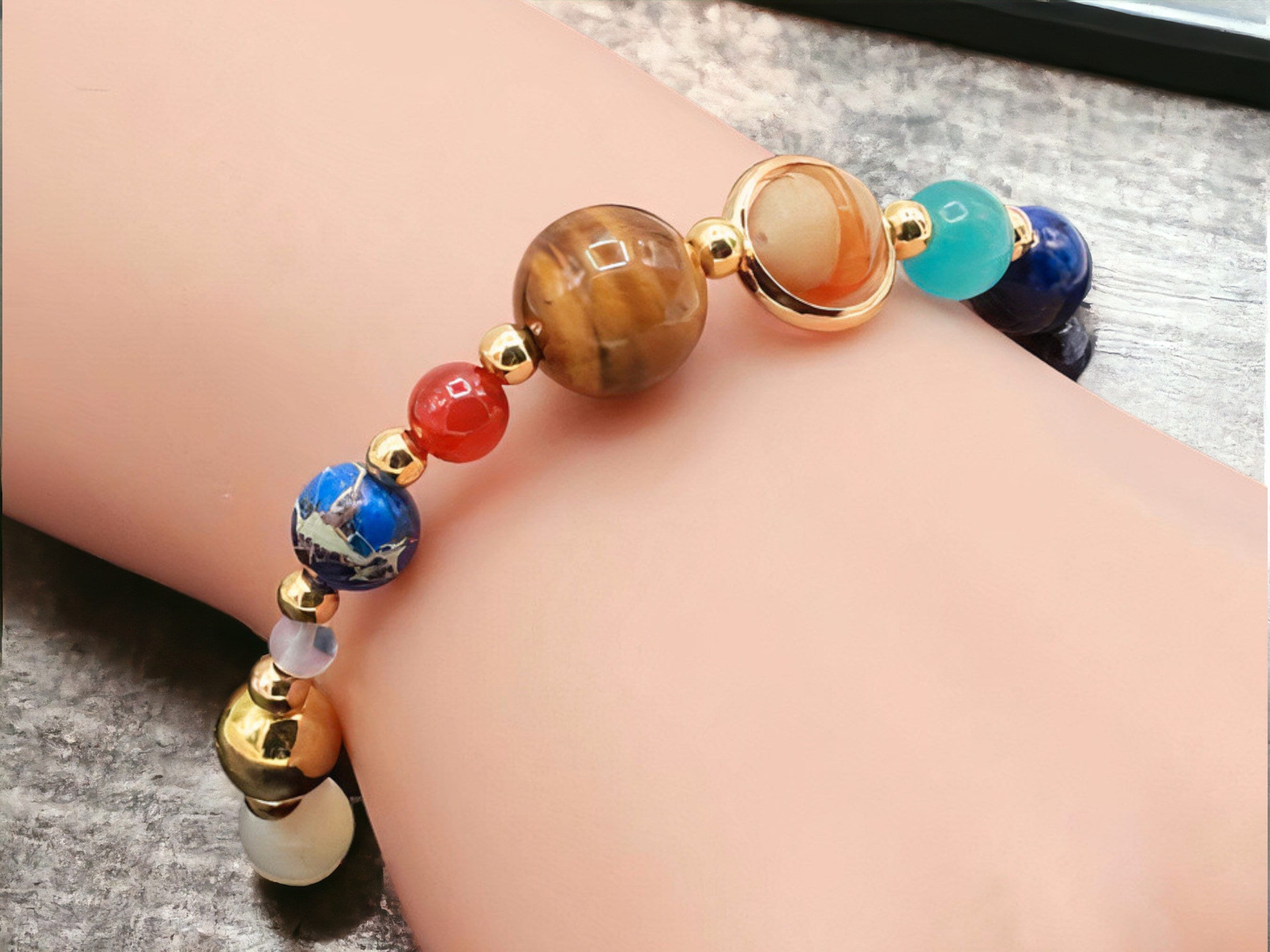 Solar System Bracelet,planet Bracelet,space Bracelet,galaxy Bracelet ...