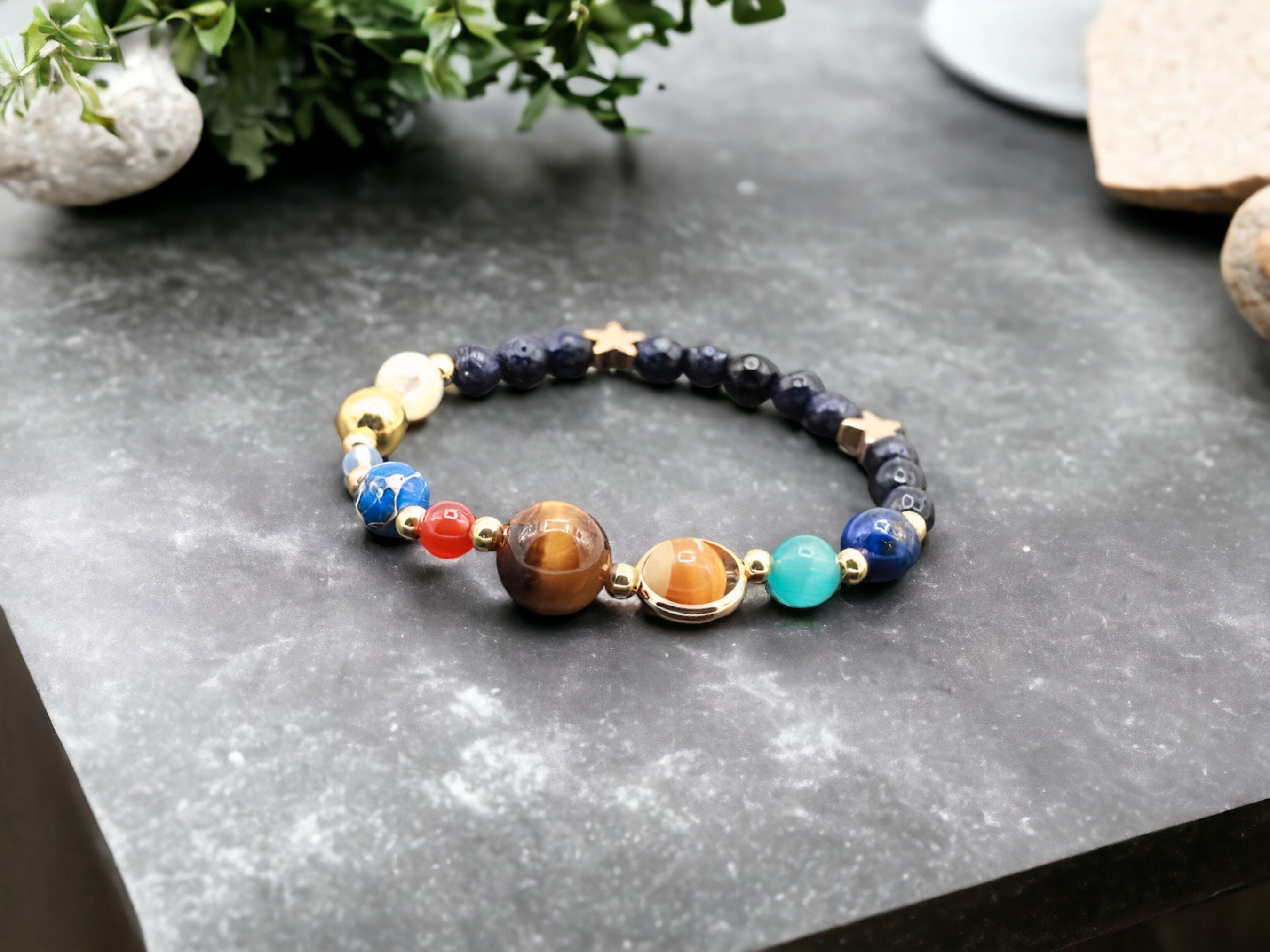 Solar System Bracelet,planet Bracelet,space Bracelet,galaxy Bracelet ...