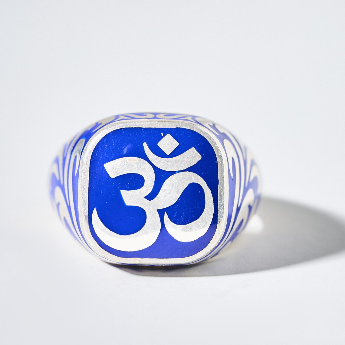 Om Symbol Signet Ring, Silver Ring, Meditation Rings, Personalized Gift ...
